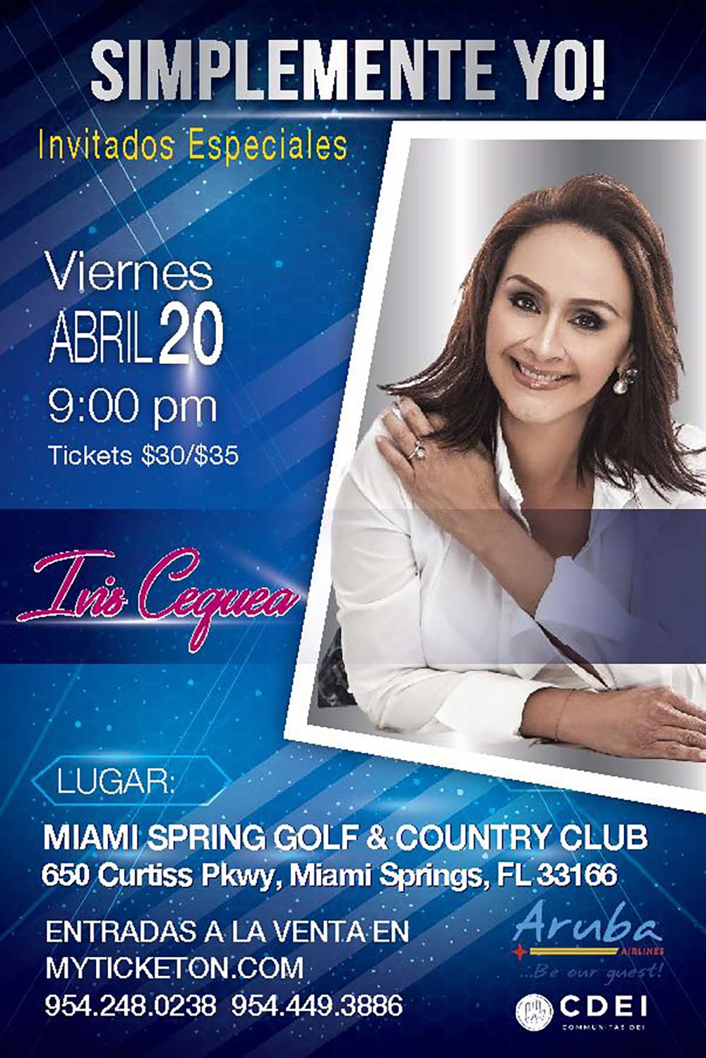 Invitado especial en el concierto de Ivis Cequea "Simplemente yo ...